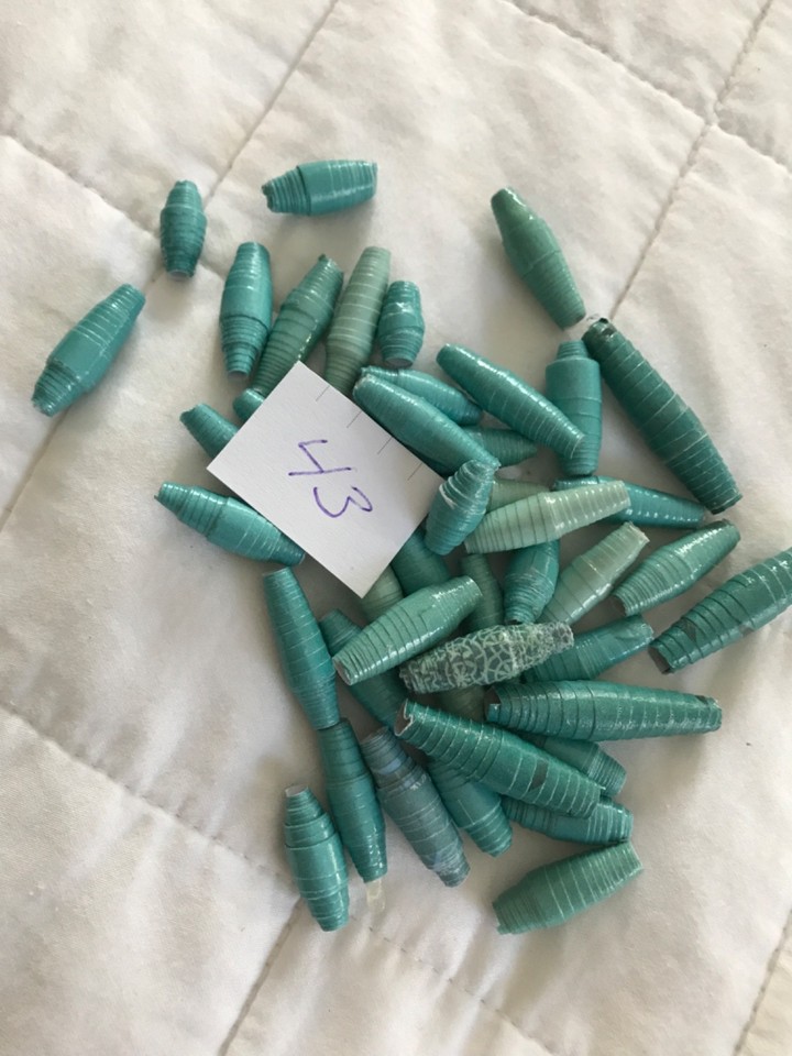 Loose Rolled Paper Beads 100+ Jewelry Making Crafts DIY Glazed Free ...