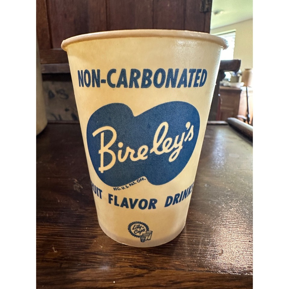 Vintage Bireleys Birely Fruit Drink Soda Paper Cup 3.75" | eBay
