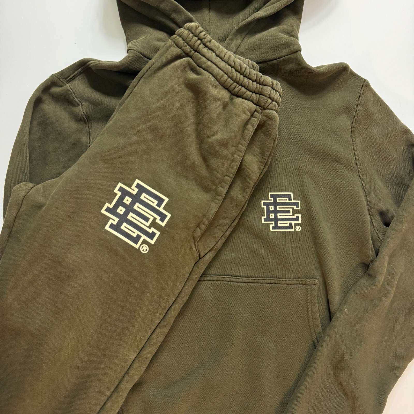 Eric Emanuel EE Sweatsuit Men's Size Small Green Brow… - Gem