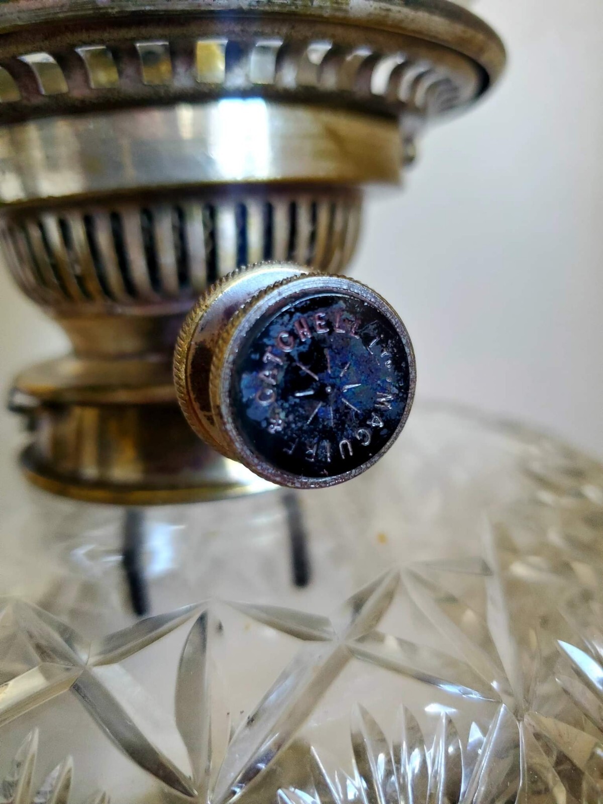 Antique 1800's Messenger's Corinthian Column Silverplated Banquet Oil ...