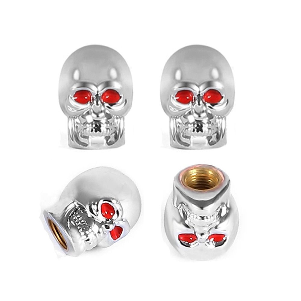 Skull Style Dust-proof Cover Valve Stem Cap Protective Cover Tyre ...