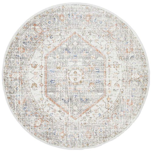 Mayfair Lorissa Silver Round Rug | eBay