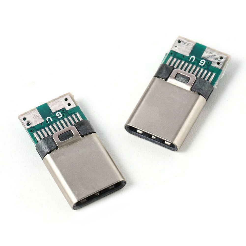 6x USB 3.1 Type C Male DIY Solder Cable Plug Connector PC Attached K3D2 ...