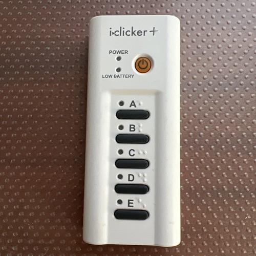 iClicker + Plus Student Remote Classroom Response Control Model RLR15 ...