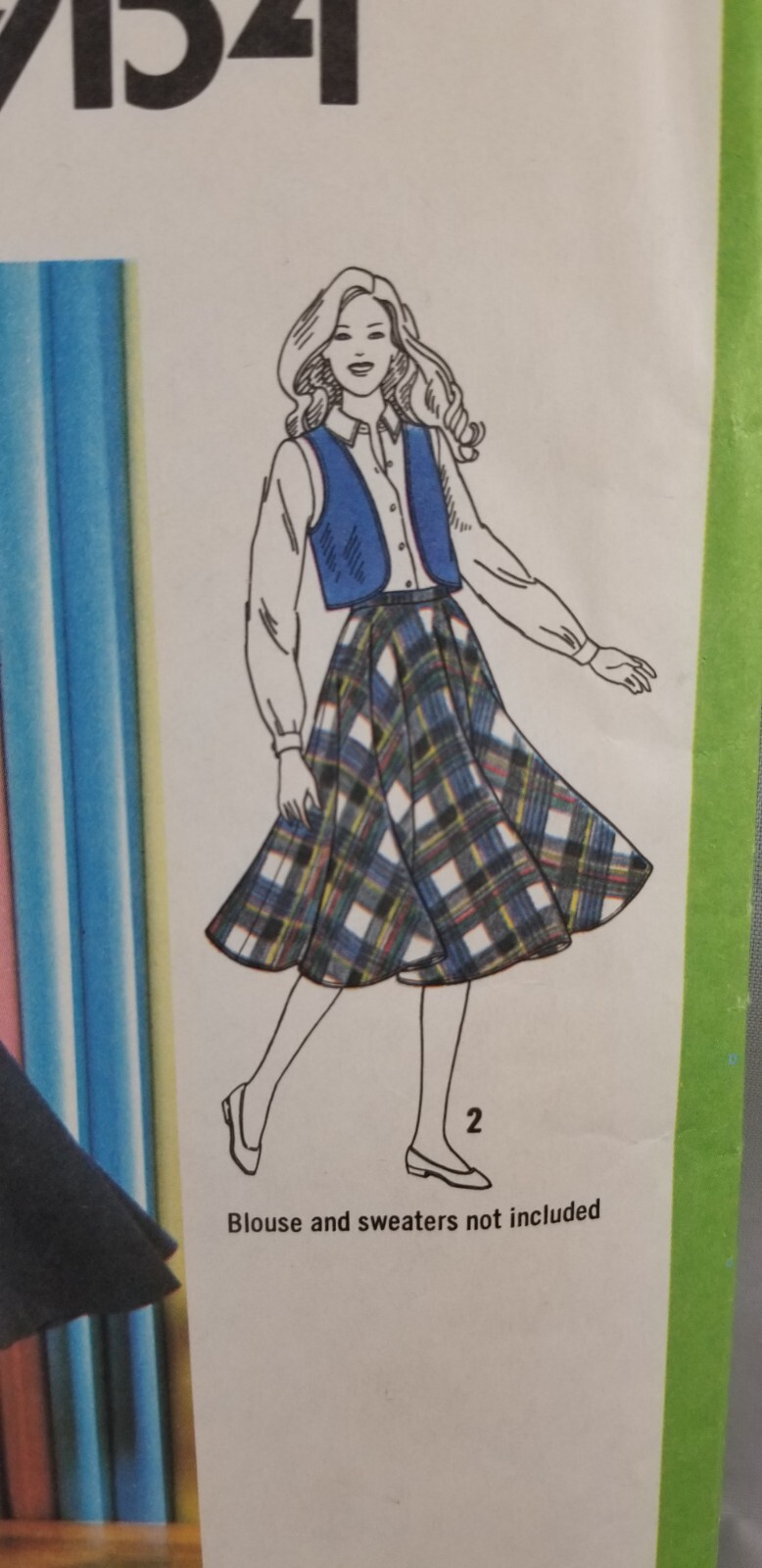 Simplicity Poodle Skirt Vest Sewing Pattern 9154 Jr Sizes 5/6 7/8 ...