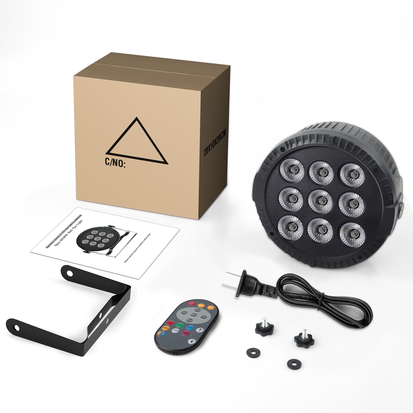 LED Par Strahler 9LED Par Licht 135W Disco Partylicht RGBW DMX ...