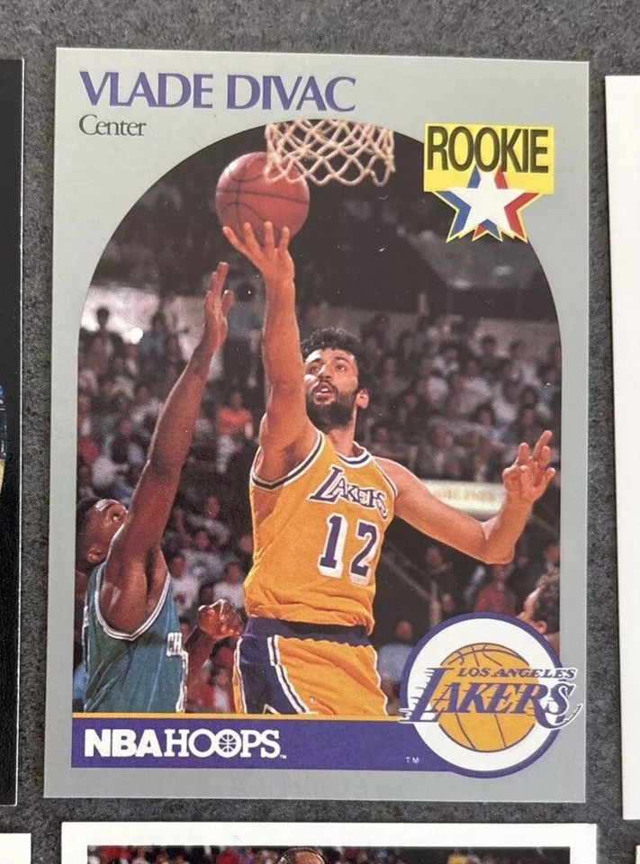 VLADE DIVAC VINTAGE NBA HALL OF FAME SIX (6) CARD BASKETBALL LOT ...