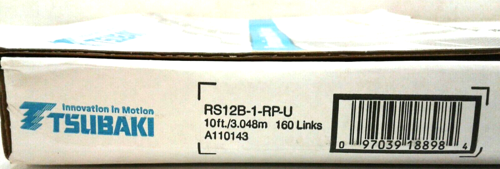 Tsubaki RS12B-1-RP-U Premium Roller Chain 10 Foot 160 Link A110143 | eBay