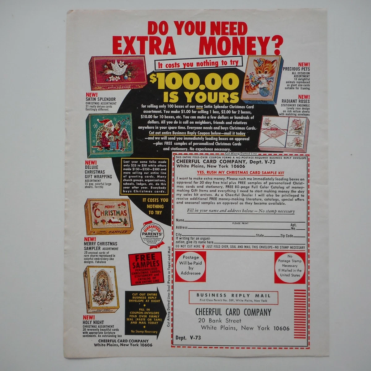 Card For Ad Magazine