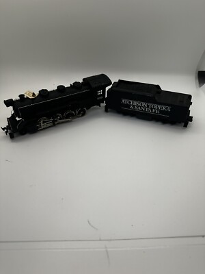 Tyco Ho Scale 2-8-0 #638 Santa Fe Steam Locomotive Engine with Tender ...
