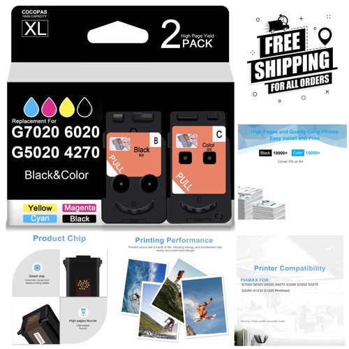 BH-20 CH-20 Print Head Compatible with PIXMA G7020 - High Yield ...