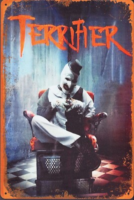 Terrifier - Art the Clown - "Have a Seat." - Horror movie Tin Metal ...