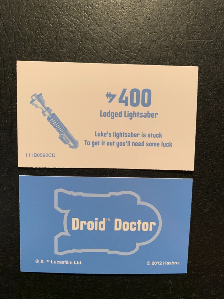 Operation STAR WARS Droid Doctor Cards YOU PICK Game Replacement Pieces ...