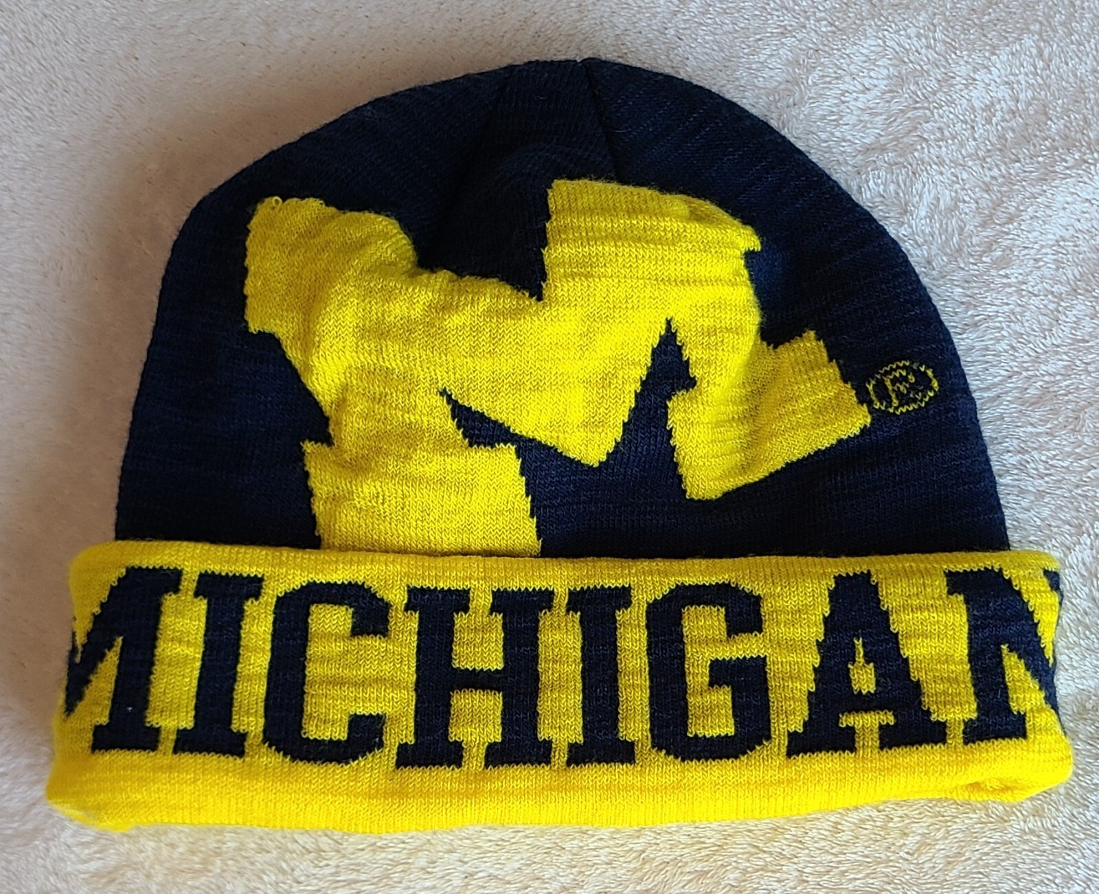 Adidas University of Michigan Wolverines Cuffed Beanie Winter Hat | eBay