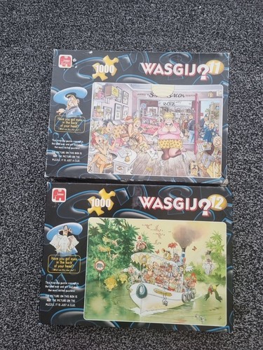 BUNDLE OF 2 WASGIJ 1000 PIECE NO 11 BEAUTY SALON NO 12 MOUTH OF THE ...