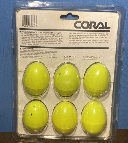 CORAL Underwater Turtle Egg Hunt Pool Dive Game Submersible Weighted ...