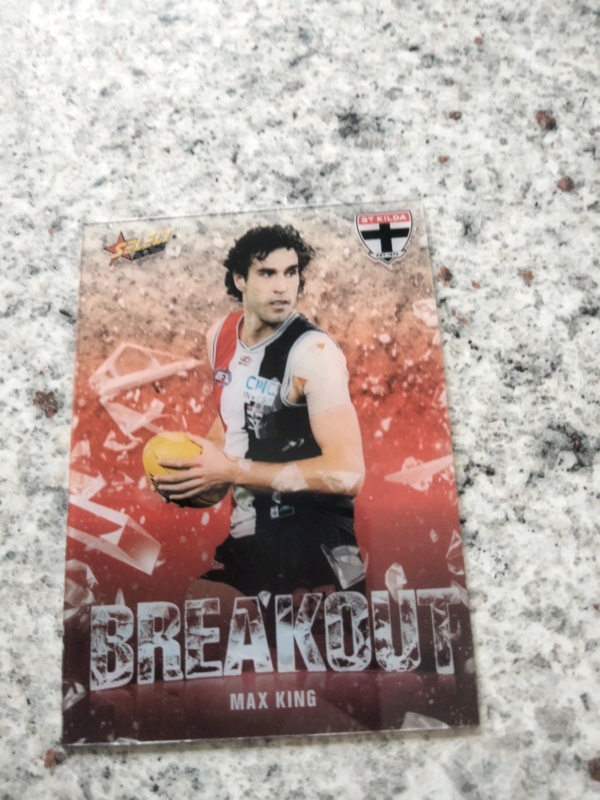 2025 FOOTY STARS BREAKOUT ACETATE ST KILDA MAX KING B 71 CARD AFL ...