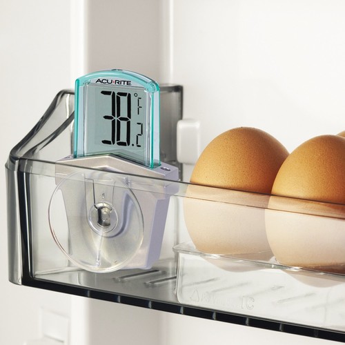 AcuRite 00799HDSBA1 00799 Digital Outdoor Window Thermometer, White, 0. ...