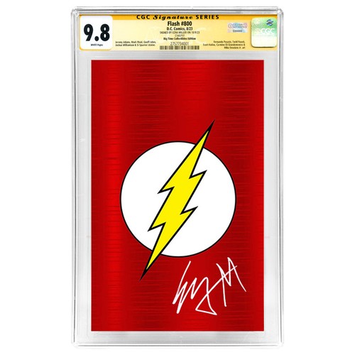 Ezra Miller Autographed 2023 The Flash #800 Red Variant Foil Cover CGC ...