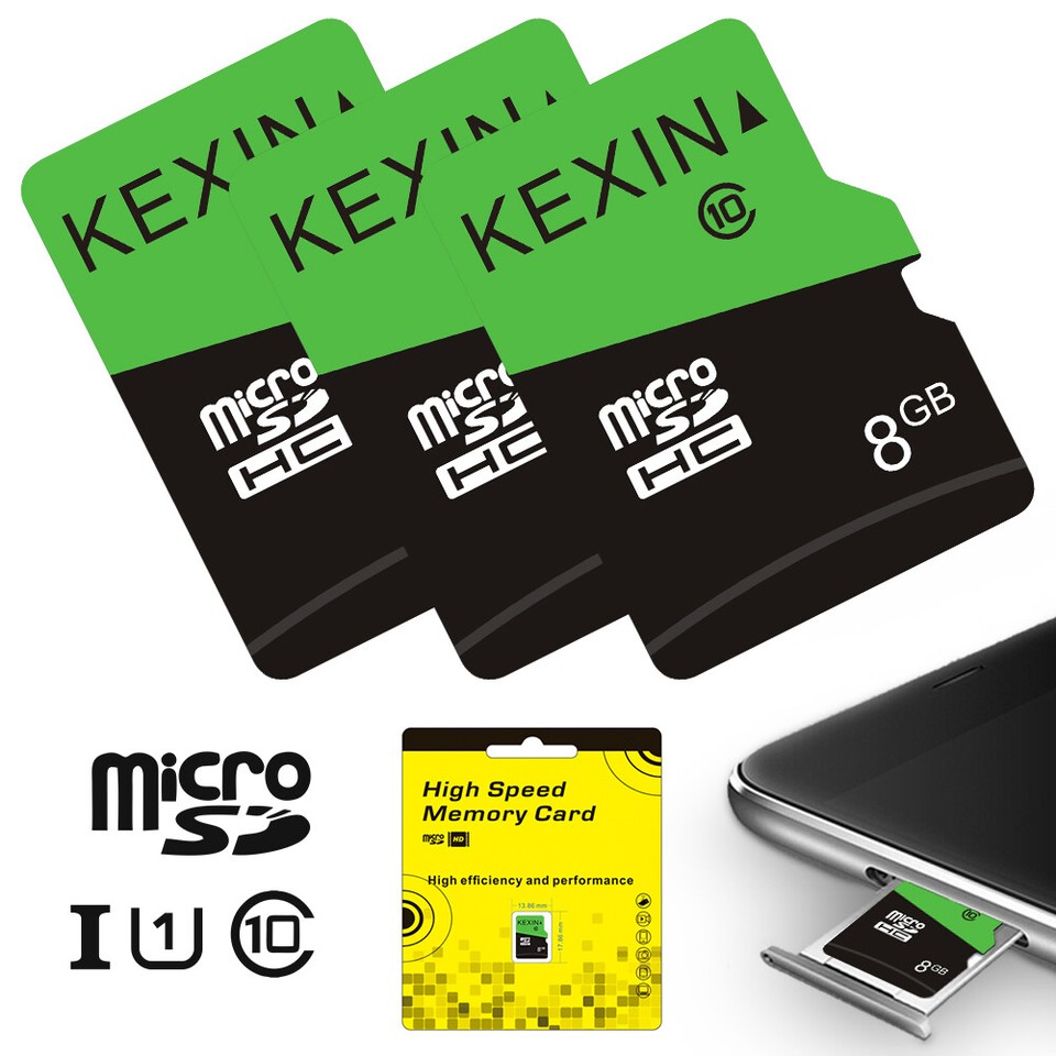 KEXIN 8GB Micro SD Card microSDHC Memory Card UHS-I C10 Micro SD Card ...