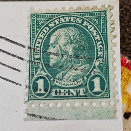 Absolutely Beautiful Benjamin Franklin 1 cent stamp. Very fine ...