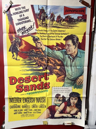 DESERT SANDS Marla English ORIGINAL 1955 FF One Sheet Movie Poster 27 x ...