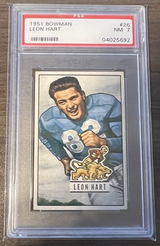 Leon Hart 1951 Bowman #26 PSA 7 | eBay
