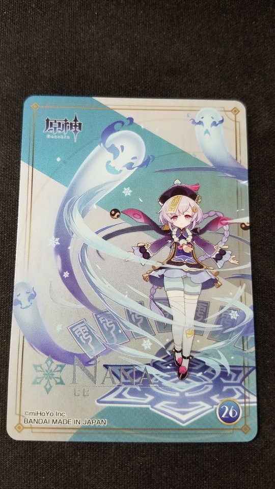 Genshin Impact - Qiqi / Nana - Bandai Carddass Metal Card - Mint - US ...