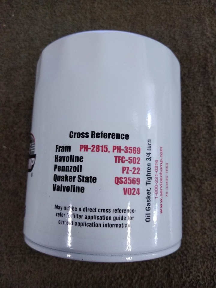 NEW Service Champ Oil Filter OF257 / WPH2815 / PH2815 / PH3569 | eBay