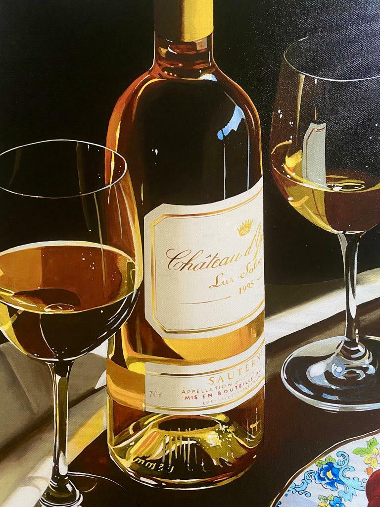 Thomas Stiltz "Legendary Sauterne" Wine Bottle 18x12 Giclee Canvas hand ...