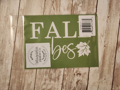 MDC DIY Adhesive Reusable Silkscreen Stencil " Fall Vibes " | eBay