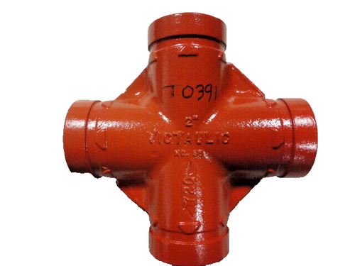 Victaulic 2" Style 35 Cross Grooved End Pipe Fitting | eBay