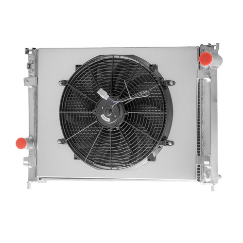 4 Row Radiator Shroud Fan Fit 2008-19 Dodge Challenger Charger Chrysler ...