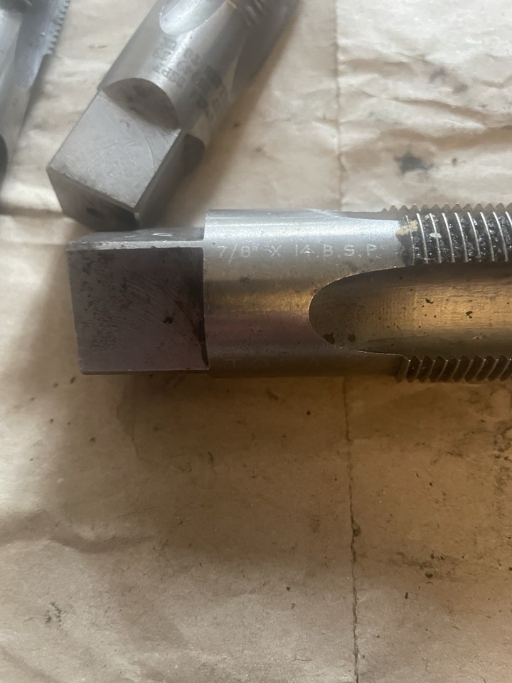 4 Large Thread Cutting Taps | eBay UK