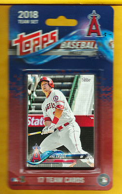 2018 Topps Baseball 17 card Team Set (A-17 Othani Rookie) Angels | eBay