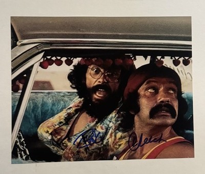 CHEECH & CHONG SIGNED 8x10 PHOTO ACTOR AUTOGRAPHED TOMMY CHONG CHEECH ...