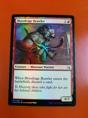 1x Bloodrage Brawler | FOIL | Amonkhet | MTG Magic Cards | eBay