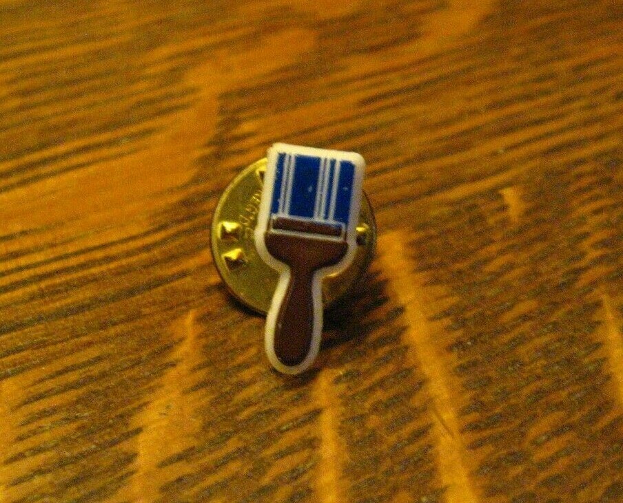 Small Paintbrush Vintage Lapel Pin - Paint Brush Artist Painter Tool ...