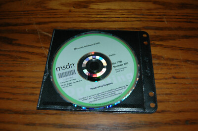 Microsoft MSDN Windows 8 (x64) November 2012 Disc 5100 French | eBay