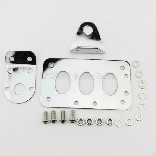 Chrome Motorcycle Side Mount License Plate Bracket For Harley Chopper ...