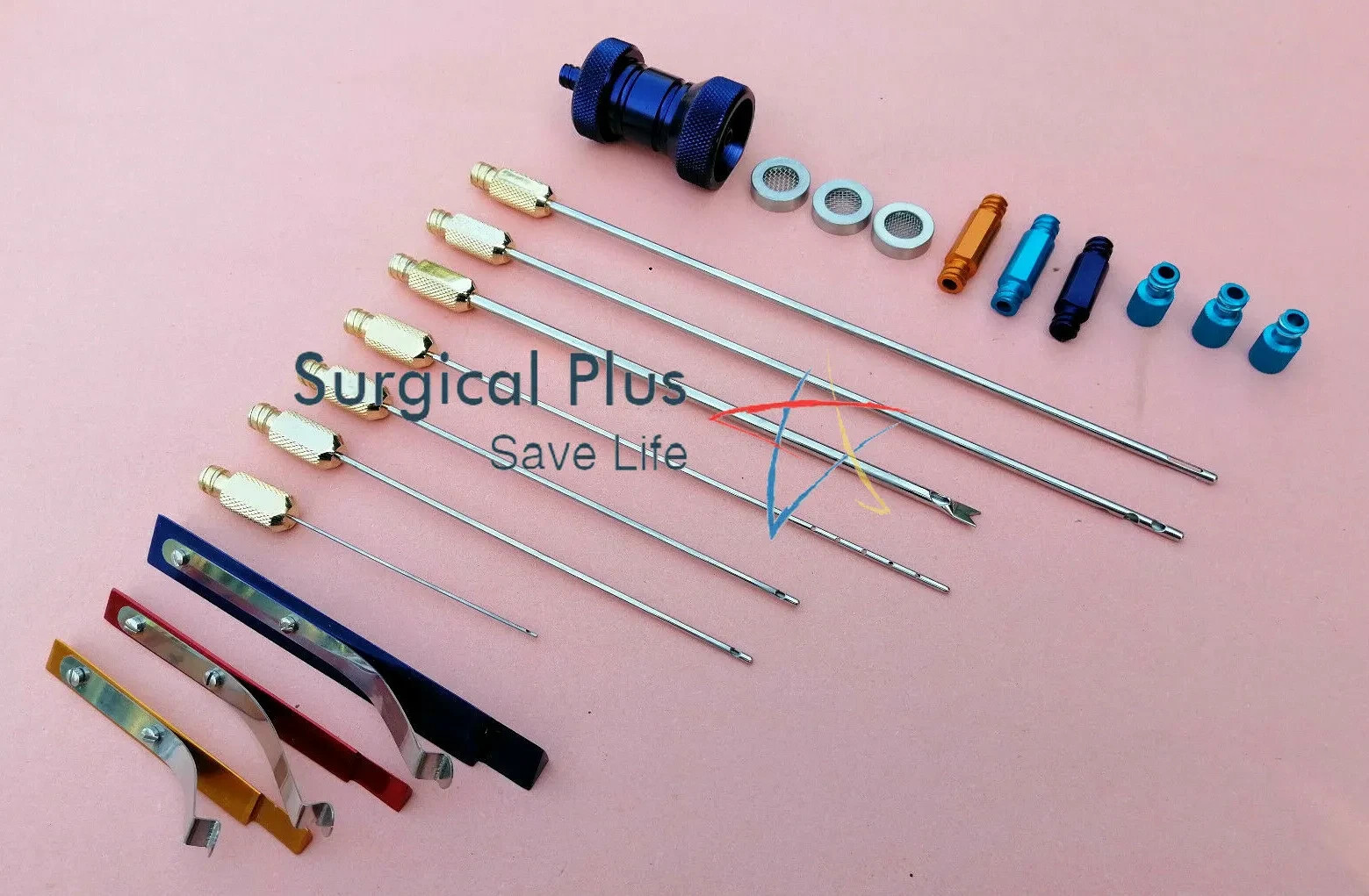 Liposuction Luer Lock Set of 17 Fat Transfer Cosmetic Plastic Surgery ...