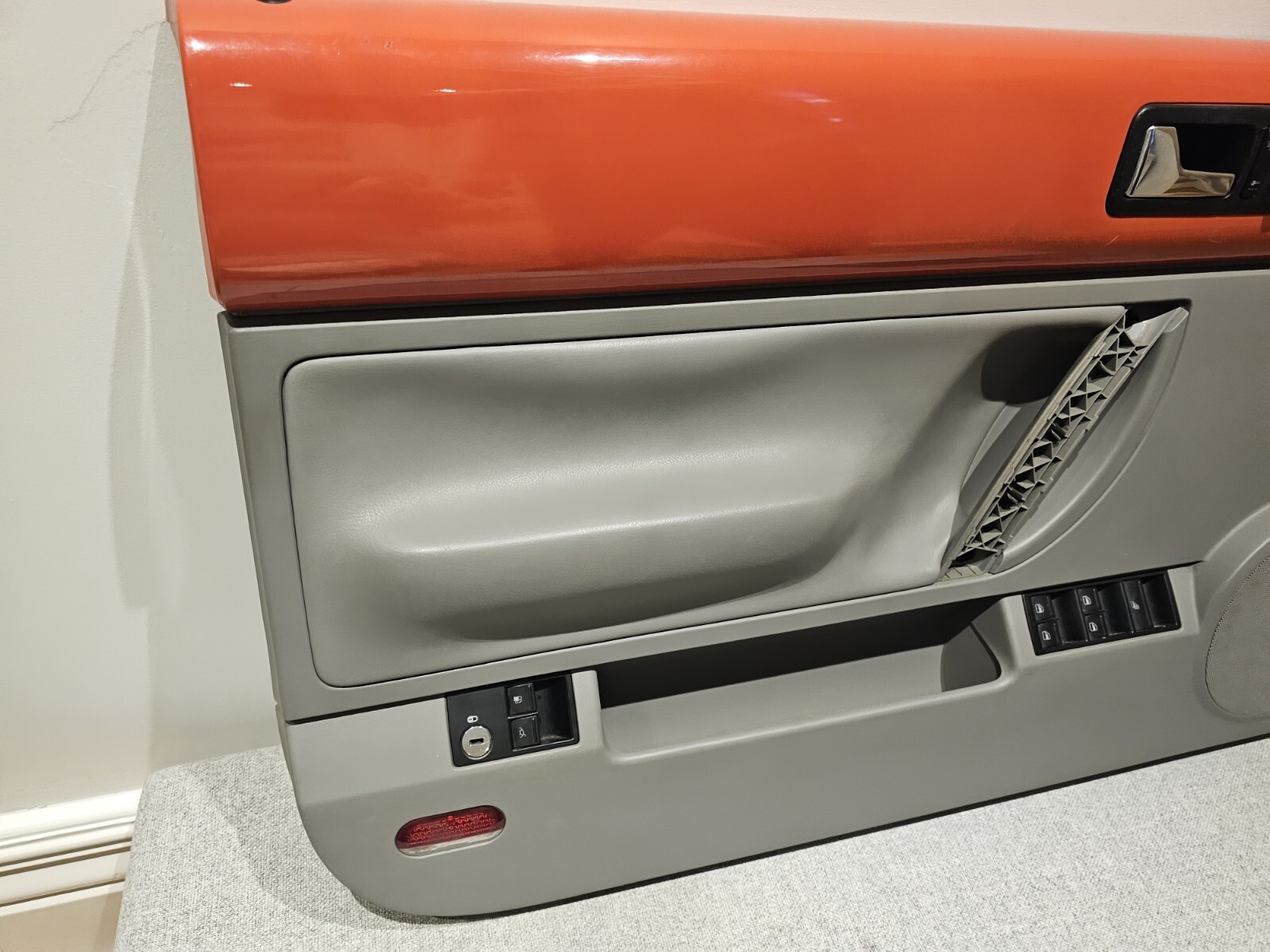 Volkswagen Beetle Door Panel Panels VW grey / Orange CONVERTIBLE ONLY ...