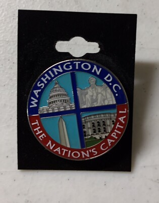 Washington DC The Nations Capital Label Pin Brand NEW | eBay