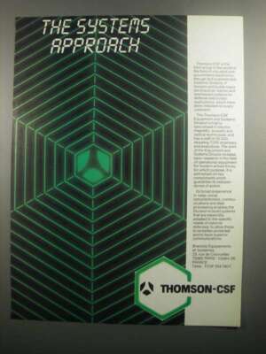 1984 Thomson -CSF Equipment and Systems Ad | eBay