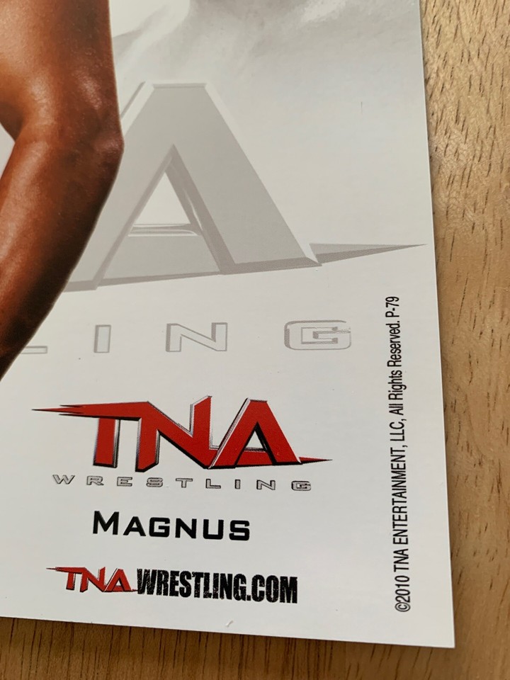 MAGNUS OFFICIAL 2010 IMPACT WRESTLING 8X10 PROMO PHOTO UN-SIGNED WWE ...
