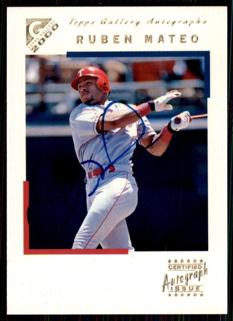 2000 Topps Gallery Certified Autograph Ruben Mateo Texas Rangers #RM | eBay