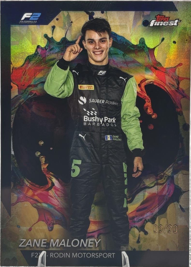 2024 Topps Finest Formula 1 - Rare Zane Maloney #225 Gold Refractor /20 ...