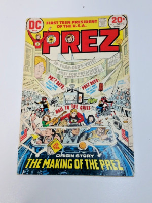 Prez # 1 DC Comic Book First Teen President | eBay