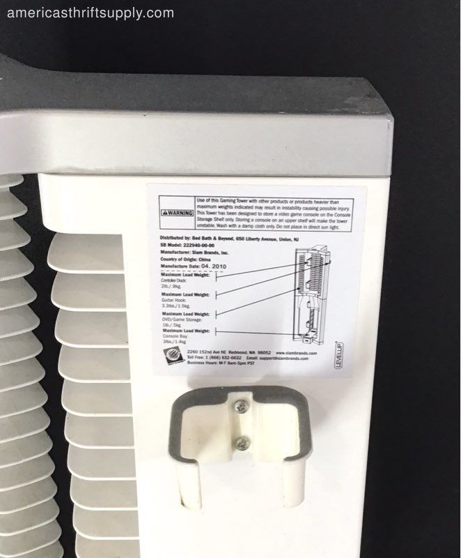 Nintendo Wii White Portable Storage Tower Rack Stand | eBay