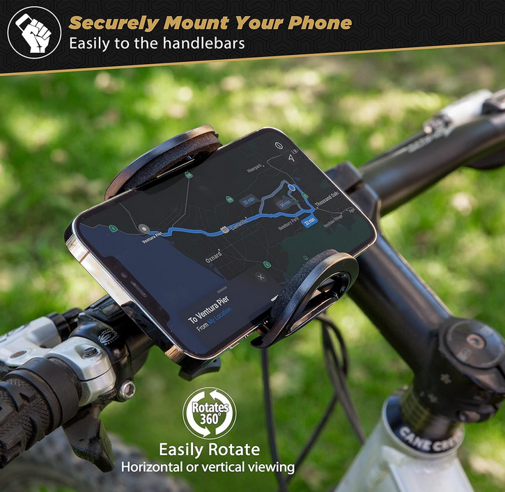 Scosche HFBM01 HANDLEIT Handlebar Bike Phone Mount with Universal Phone ...